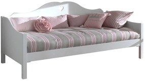 OnaDnes -20% Bílá lakovaná dětská postel/pohovka Vipack Amori 90 x 200 cm