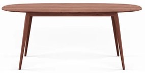 PLAYdinner Lamé, Oválný Jídelní Stůl, ve velikostech 180, 230, 280cm druh dřeva: Ořech - Natural Oil, rozměr stolu: 180x105cm