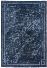 Modrý koberec Volti Border Blue Rozměry: 120x180 cm