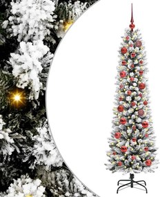 Umělý vánoční stromeček Bílá 150 cm PVC, kov a plast 3396093