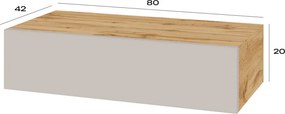 Toaletní stolek 80 cm dub apalačský / kašmír Space