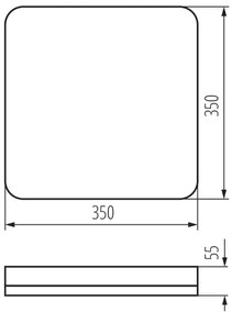 Kanlux 37297- LED Technické stropní svítidlo IPER LED/35W/230V IK10 IP65 hranatý bílá