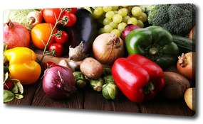 Wallmuralia Foto obraz na plátně Zelenina a ovoce 100x50