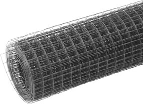 Pletivo ke kurníku ocel PVC vrstva 10 x 1 m šedé 143638
