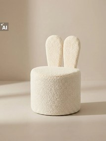 Sinsay - Teddy puf s králičími oušky - krémová