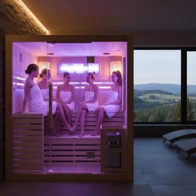 BPS-koupelny Finská sauna Relax HYD-3942 180x160, 4-5 osob