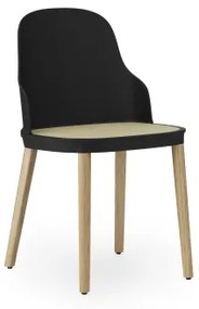 Allez Chair Molded Wicker Seat Oak černá Normann Copenhagen