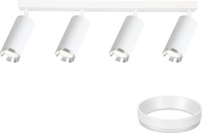 Bodové svítidlo Mica, 4x bílé/chromové kovové stínítko, w