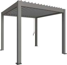 Biohort Pergola 3 x 3 křemenově šedá/stříbrná 312 x 312 cm