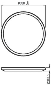Philips - LED Stmívatelné koupelnové svítidlo SCENE SWITCH LED/18W/230V IP44