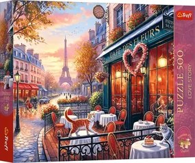 TREFL Puzzle Premium Plus: Láska v Paříži / 500 dílků / 48 x 34 cm