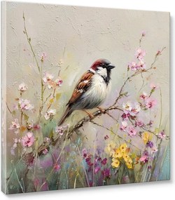 Tištěný obraz na plátně 32x32 cm Sparrow – Styler
