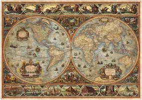 EDUCA Puzzle Historická mapa světa / 1000 dílků