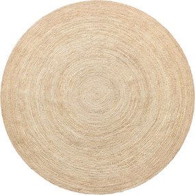 Diamond Carpets India, Ručně vázaný kusový koberec Rhea J-11 Natural kruh, 300x300 (průměr) kruh, béžová, chodba / předsíň