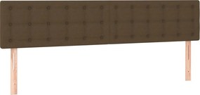Box spring postel s matrací tmavě hnědá 160x200 cm textil 3126576