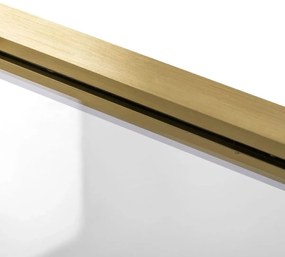 Jednokřídlé posuvné sprchové dveře REA RAPID SLIDE pro instalaci do niky 120 cm, zlaté kartáčované