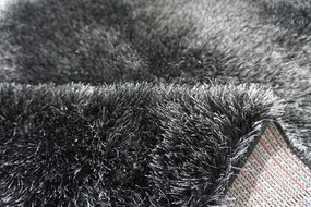 Berfin Dywany, Kusový koberec Seven Soft 7901 Black Grey, 80x150, šedá, ložnice
