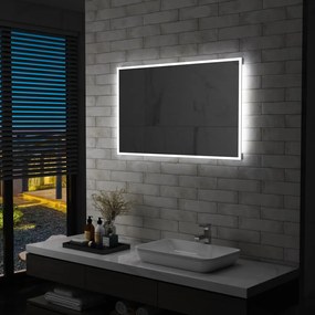 vidaXL Koupelnové nástěnné zrcadlo s LED osvětlením 100 x 60 cm