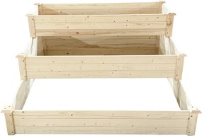 Modulární vyvýšený záhon, hnědý, dřevo, SANYM