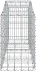 Klenuté gabionové koše 20ks 200x50x80/100 cm pozinkované železo 3145634