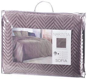 PŘEHOZ NA POSTEL SOFIE 200X220 CM PÚDROVĚŘŮŽOVÝ