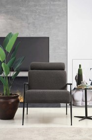 Atelier del Sofa Křeslo Toscana - Grey, Šedá