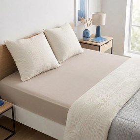 4Home Jersey prostěradlo IDEAL ořechová, 200–220 x 200 cm, 200 x 200 cm