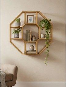 Patrová kovová police v přírodní barvě 92 cm Zariah – Premier Housewares