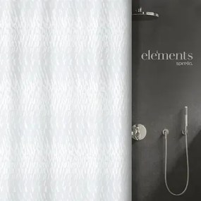 Elements by Spirella CODE vzorovaný bílý / Sprchový závěs / 180 x 200