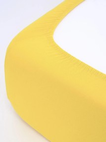 MK Lůžkoviny Jersey prostěradlo Classic 180 x 200 cm – žlutá