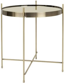 Zlatý skleněný odkládací stolek ZUIVER CUPID 43 cm
