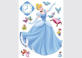 Dětská samolepka na zeď Disney Popelka | 65 x 85 cm | DDK865