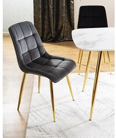 Glamour židle DALLAS Černá