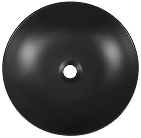 Sapho RONDANE keramické umyvadlo na desku Ø 41cm, černá mat AR435B