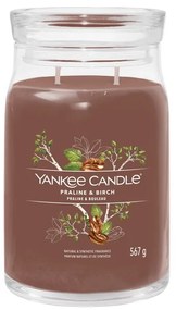 Yankee Candle Signature svíčka velká Praline & Birch, 567g