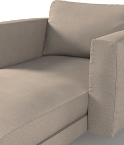 Potah na IKEA Norsborg šezlong s loketními opěrkami barva béžová látka pletený vzor