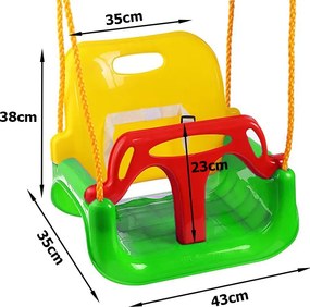 Verk Group Dětská zahradní houpačka květinové sedátko s lanem ke stromu