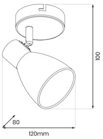 Nástěnné svítidlo Jota, 1x bílé skleněné stínítko, g