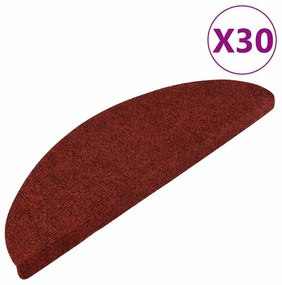 Samolepicí podložky na schody 30 ks Červená 56x17x3 cm 3365914