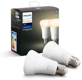 Philips | SADA 2x LED Stmívatelná žárovka Philips Hue WHITE E27/9W/230V | P3078