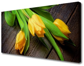 Obraz na plátně Tulipány Květiny 125x50 cm