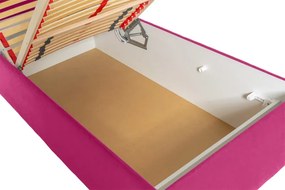 Postel ALMA s lamelovým roštem 2, 200x80, zelená (č.29/nohy buk)