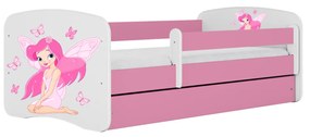 Dětská postel Babydreams víla s motýlky růžová