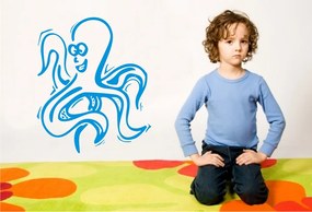 WALLVINIL Samolepky na zeď - Chobotnice Barva: Liliová, Velikost: 35x30 cm, Pravá / Levá: Levá (dekorace směřuje/dívá se doleva)