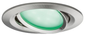 Paulmann 92965 ZigBee LED Nova Plus Coin, sada zapuštěných bodovek 3x3.5W RGBW kartáčovaný hliník