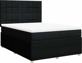 Box spring postel s matrací černá 140 x 190 cm textil 3292053