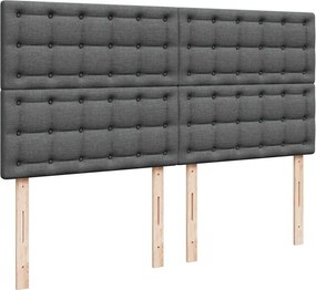 Box spring postel s matrací tmavě šedá 180x200 cm textil 3292150