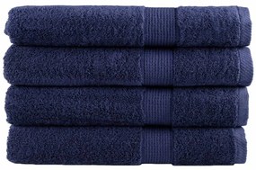 Prémiové ručníky SOLUND 4 ks tmavě modré 100x200 cm 600 g/m² 137270