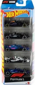 MATTEL Autíčka Hot Wheels Formule 1 JLN11 / 5 ks / 1:64 / od 3 let