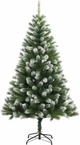 Umělý vánoční stromeček s umělým sněhem 150 LED Teplá bílá 3395440